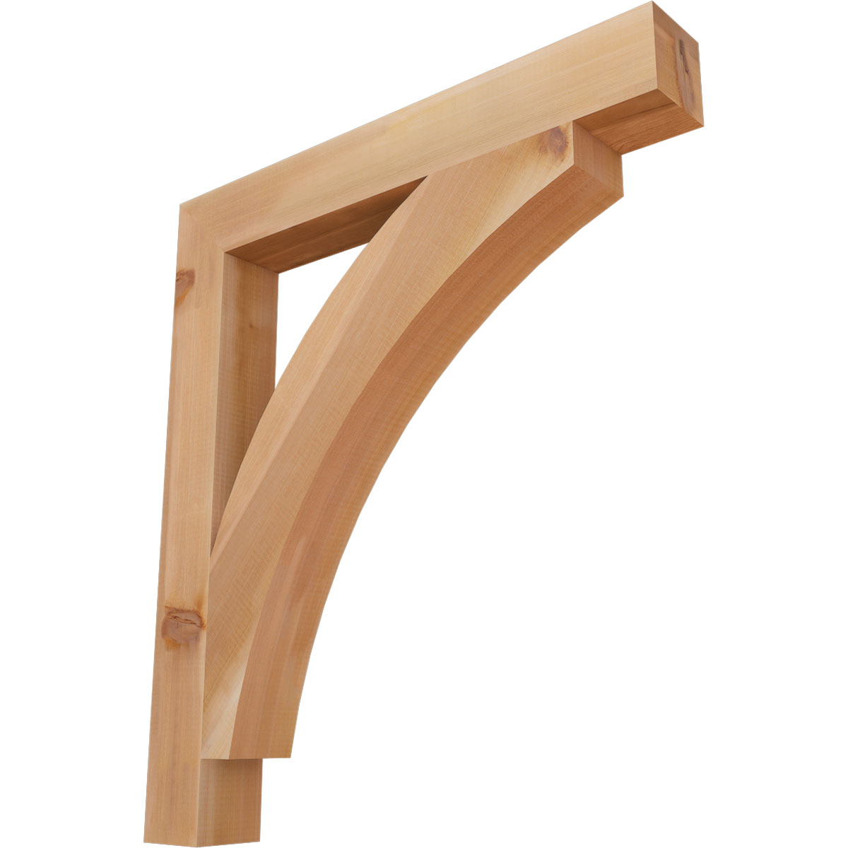 BKT04X30X34THR05SWR Rustic Wood Bracket, Thorton Style, Blo
