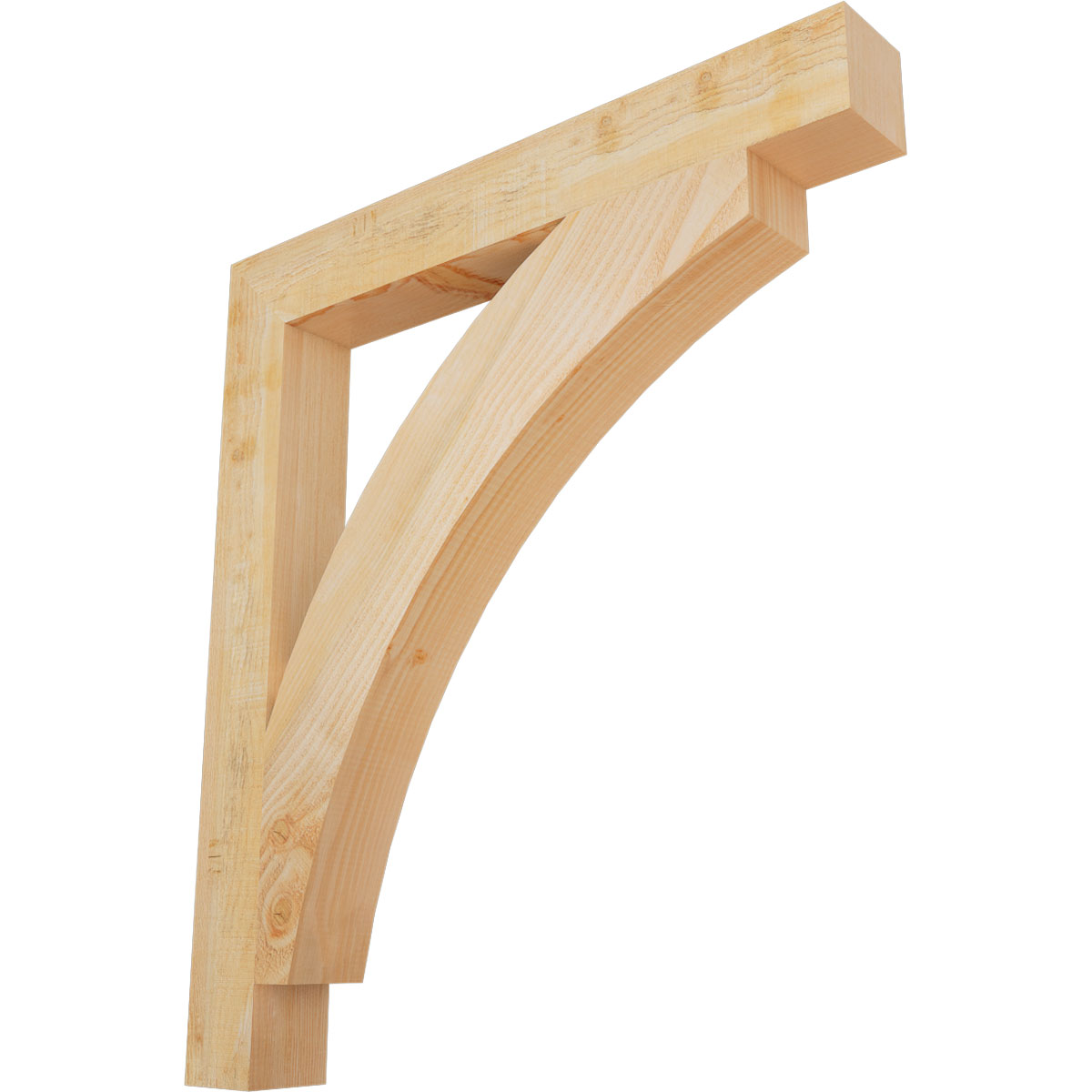 BKT04X32X36THR05RDF Rustic Wood Bracket, Thorton Style, Blo