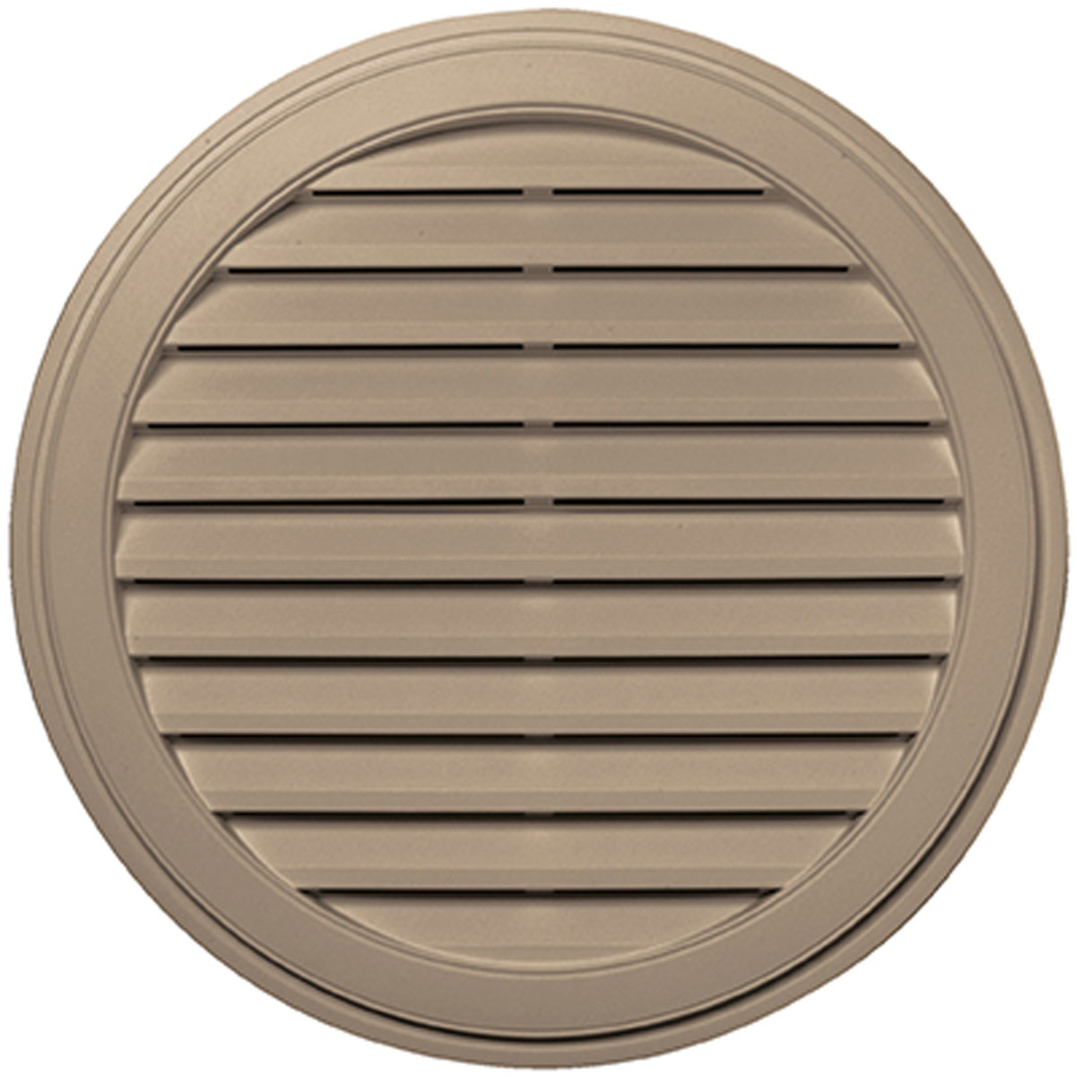 00410036069 36-Inch W x 36-Inch H Round Gable Vent Louver,