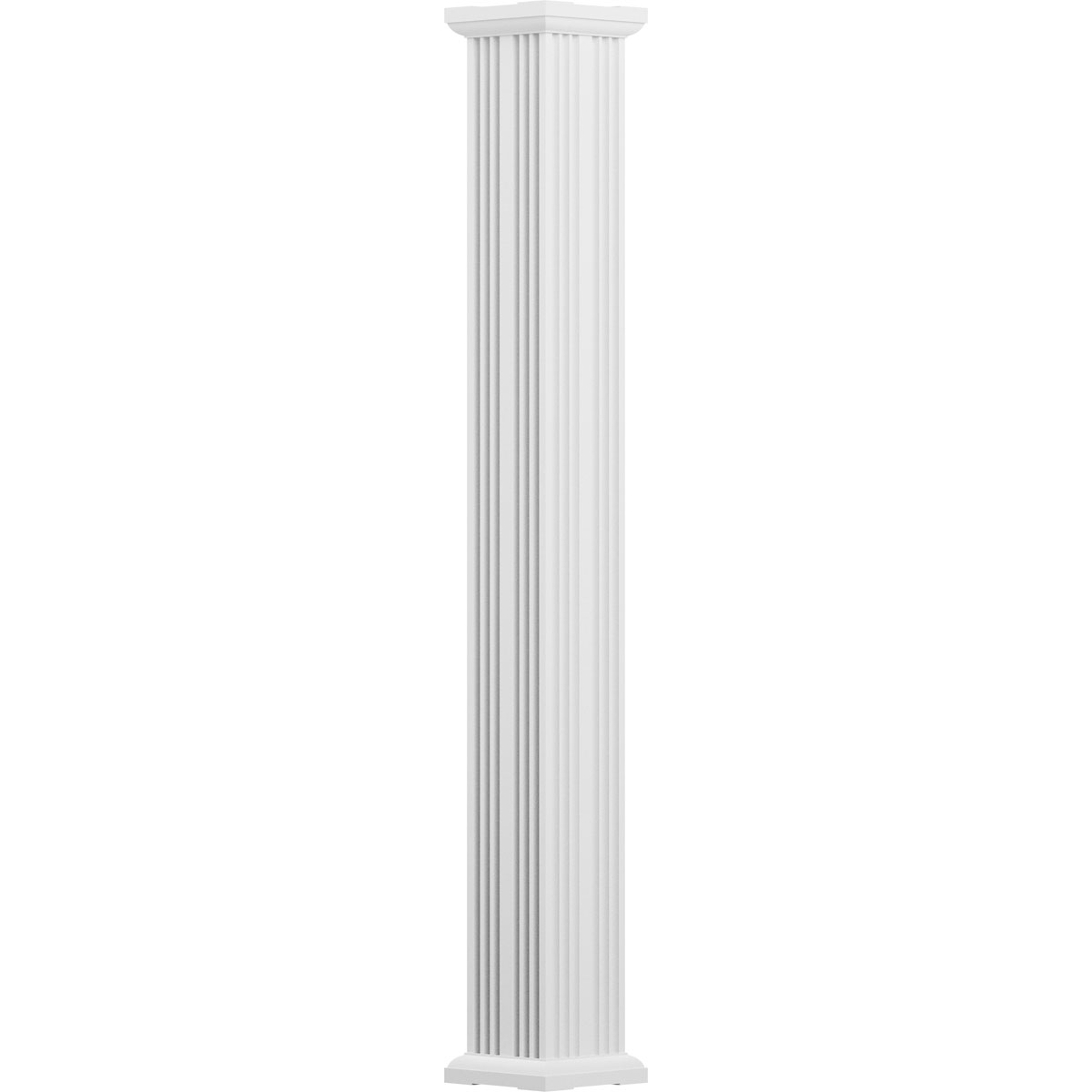 EA0408ENFSPTUTU 4-Inch x 8' Endura-Aluminum Column, Square